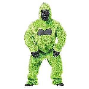 California Costumes Men's Full Gorilla Suit Costume, Green, One Size