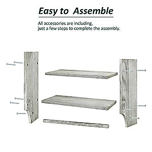 Bathroom Towel Rack Bathroom Shelf with Towel Bar Towel Racks for Bathroom Wall Mounted Bathroom Cabinets Organizer with Towel Shelf, Olive Green