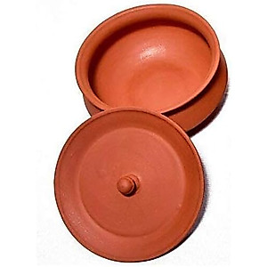 Generic Dahi Handi Clay Pot, 1500ml, Multicolor (Pack of 1), Large, Brown, SIU01052024