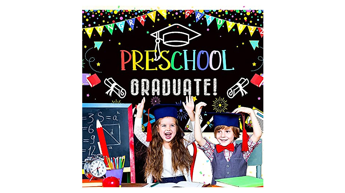 Preschool Graduation Backdrop 2023 | Festive Kindergarten Decorations
