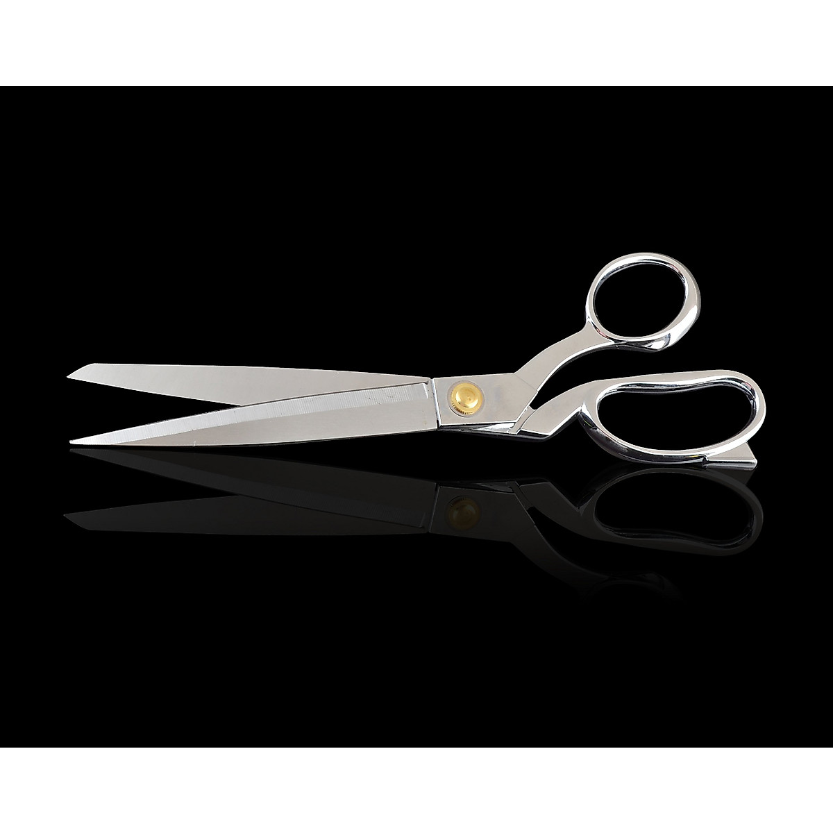 eZthings® Heavy Duty 10.5" Scissors For Cutting Fabric, Leather, and Raw Materials (10.5 Inch Silver)