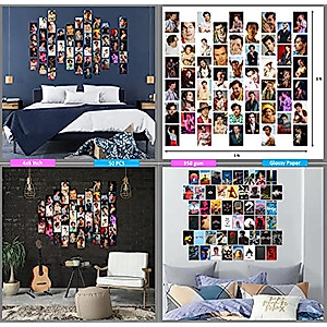 LIYA 50 PCS Harry Styles Aesthetic Wall Collage Kit - 4x6 inch - Harry Styles Poster, Harry Styles Merch, Trendy Poster Wall Art Wall Decor for Teen Boys Girls Women Room Bedroom Dorm Dormitory Merh Merchandise Birthday Gifts by LIYA Design Prints (Harry
