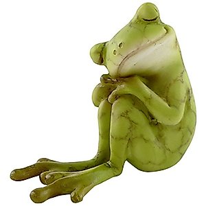 Top Collection Miniature Fairy Garden and Terrarium Statue, Frog Resting