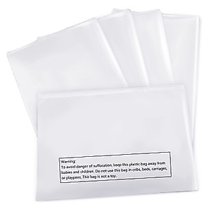 4 Pieces Dust Collector Bags Compatible with Harbor Freight Central Machinery 70 Gallon, Replacement Plastic Clear Dust Collectors for Woodworking, Compatible with Meeting Spec for 97869, 61790 Model