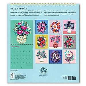 High Note 2024 Monthly Wall Calendar Planner by Jess Phoenix, 16-Month: September 2023 - December 2024, 11" x 12"