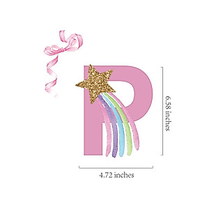 Unicorn Happy Birthday Banner/Unicorn Party Supplies Decorations for Kids Birthday Party Decoration,Pink