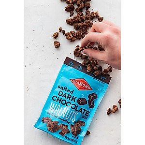 Diamond of California Salted Dark Chocolate Walnuts, 4 oz, 1 Pack