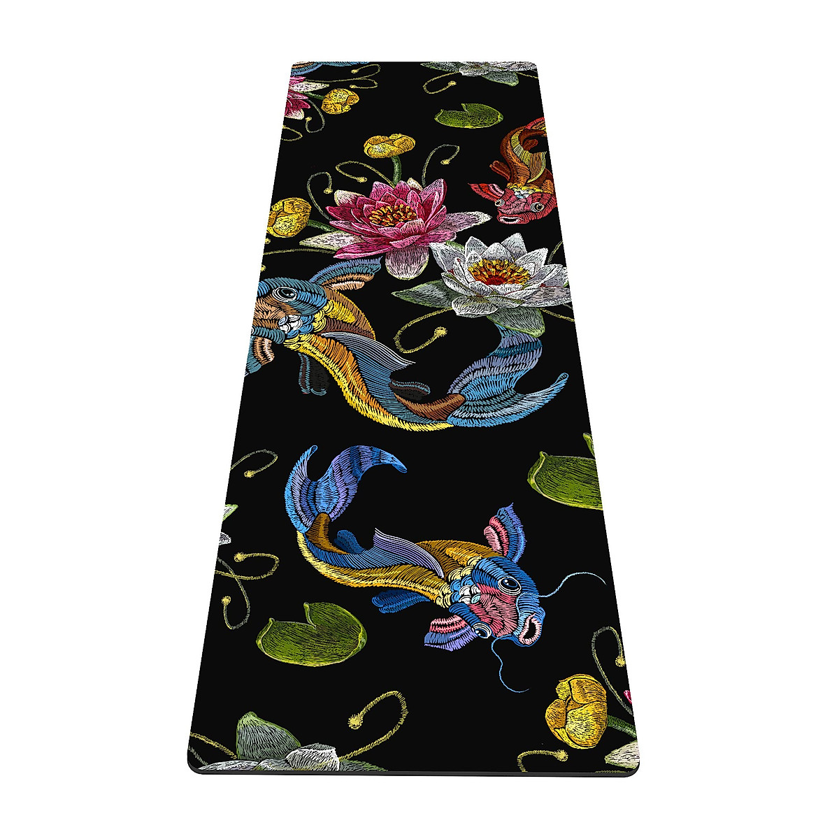 nuveti Yoga Mat Print Extra Thick TPE Non Slip Fitness Exercise Mat with Carrying Bag,72"x24" Extra Thick 6MM Exercise & Workout Mat for Yoga, Pilates Fitness and Floor Exercises