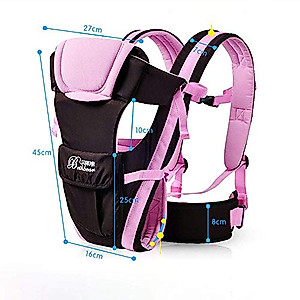 Soft Baby Carrier, Ergonomic 4-in-1 Convertible Sling Front and Back Face-in and Face-Out Carry for Newborns and Older Babies Travel，8-40 lbs