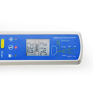 AMTAST 2 in 1 Instant Read Thermometer Non-contact Infrared Thermometer Food Temperature Meter with HACCP Check for Cooking Grilling BBQ Lab