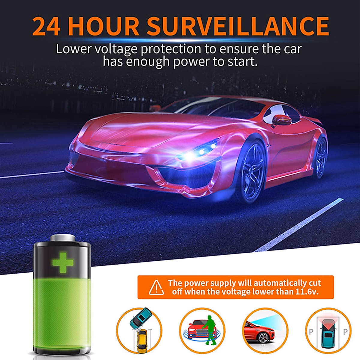 Acouto Dash Cam Hardwire Kit 12V-30V to 5V Car Dash Camera Power Cord Hardwiring Set for Mirror Cam GPS Navigator Radar Detector (MINI)