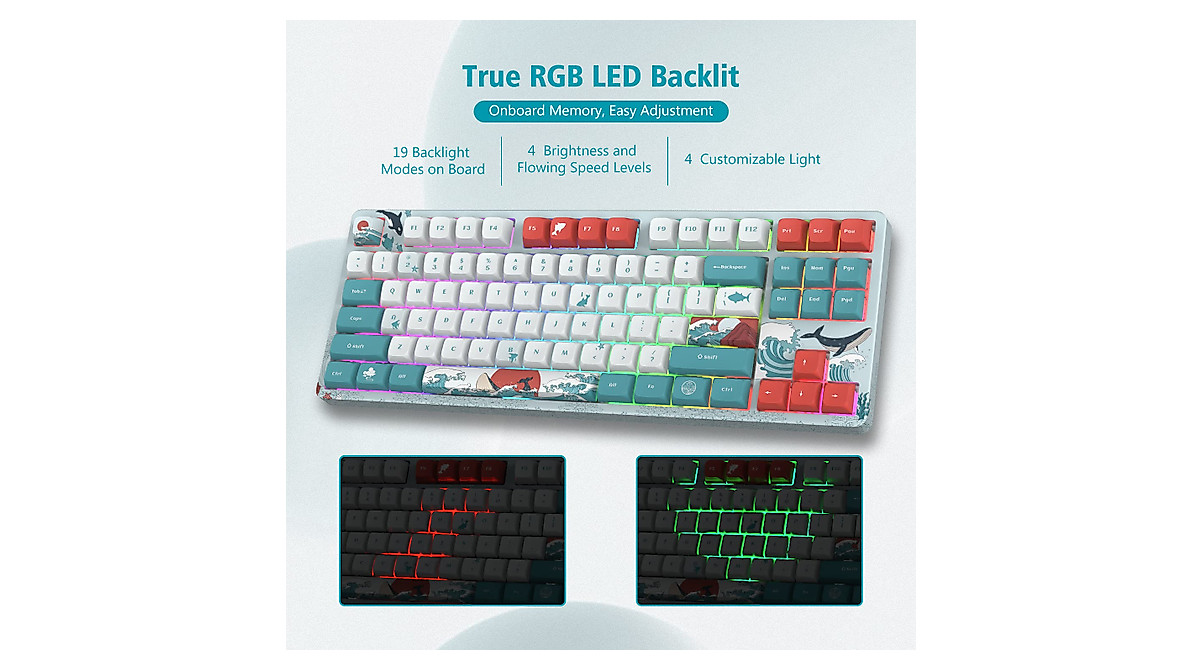 Womier M87 TKL Mechanical Keyboard - Hot Swappable RGB