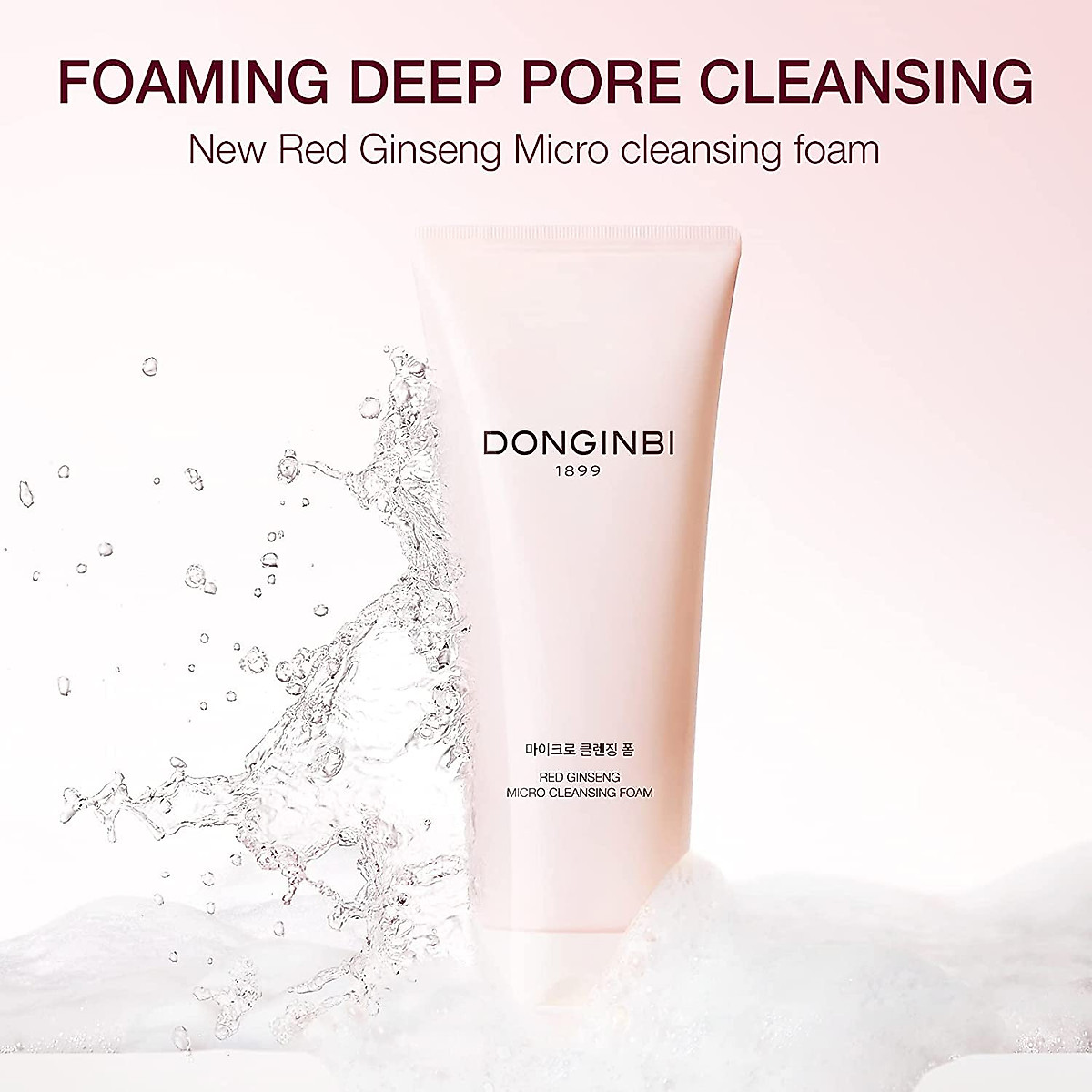 Donginbi Red Ginseng Cleansing Dust-free travel Kit- 20ml Cleansing oil & 15ml Cleansing foam