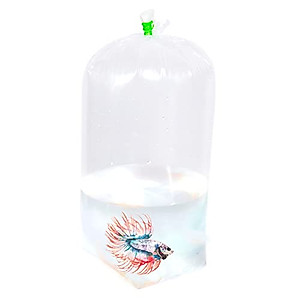 ALFA Fishery Bag Pack of 100 Flat Bottom Leak Proof Clear Plastic Fish Bags for Marine and Tropical Fish Transport 2 mil. (3" x 2" x 12")
