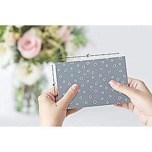 40 Blank Note Cards with Envelopes & Stickers | 4” x 6” Bulk Boxed Set of all Occasions Greeting Notecards | Assortment of Colored Stationary Plain Greeting Cards.