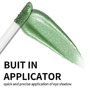 Boobeen Liquid Glitter Eyeshadow, Sparkling Metallic Eye Shadow with Applicator, Quick Drying, Highly pigmented Colors for Multi-dimensional Eye Look