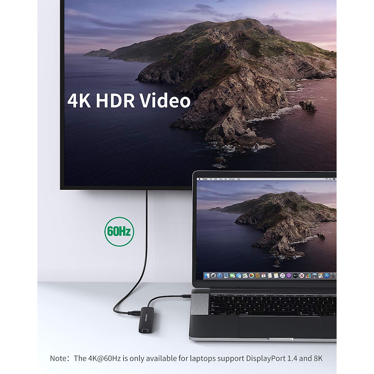 Bundle – 2 Items: CableCreation USB HDMI Adapter with DisplayLink Chip + 7 in 1 USB C Hub