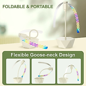 Portable Battery Powered Food Fans for Tables Up to 15 Hours Working Time, Indoor Outdoor Food Fan with Flexible Goose-Neck Blades for Home Restaurant Party Picnic Patio BBQ (4 Packs Beige)