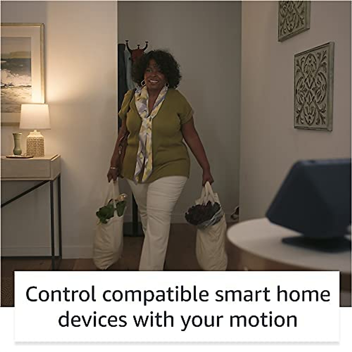 Echo Show 8 (2nd Gen, 2021 release) | HD smart display with Alexa and 13 MP camera | Charcoal | with Wyze Cam V3 bundle