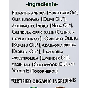 Midoricide Natural PET Anti-Itch/Allergy Oil- with Baobab, Neem and Babassu- 6 oz- Irritated, Itchy Remedy or Dry Skin Relief for Dogs and Cats