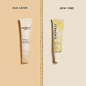 Honest Beauty Vitamin C Depuff Brightening Eye Cream | Reduces Dark Circles | Vitamin C, Daisy Flower Extract, Hyaluronic Acid | EWG Verified, Vegan + Cruelty Free | 0.5 fl oz