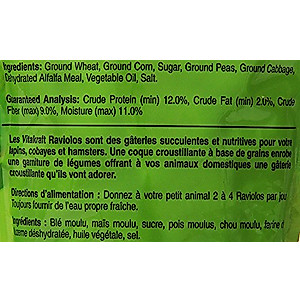 Vitakraft Raviolos Crunchy Treat for Pet Rabbits, Guinea Pigs & Hamsters, 10 Ounce Pouch