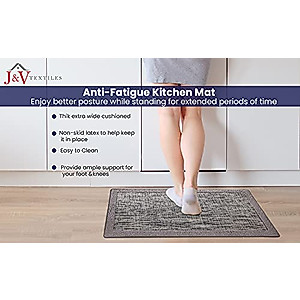 Relax Series Oversized Oil- and Stain-Resistant Anti-Fatigue Kitchen Mat (Espresso)*