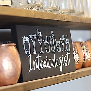 Intoxicologist- Bar Decor - Funny Bar Signs and Accessories for Man Cave Decor or Home Wall Art