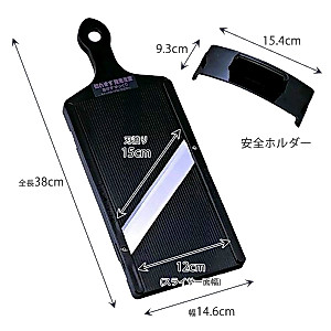 Shimomura Kihan 35950 Slicer, Julienne Vegetables, Cabbage, Made in Japan, Wide, Whole Slice, 0.04 inch (1 mm) Wide, Tonkatsuya-san Tsubamesanjo