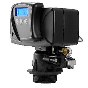 Fleck 5600 SXT Meter Demand Water Softener Grain Capacity 10% Commercial Grade Cation Resin (64,000, Black)