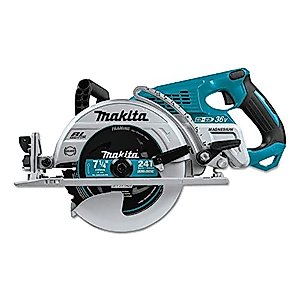 Makita XSR01Z-R 18V X2 LXT Cordless Lithium-Ion Brushless 7-1/4 in. Rear Handle Circular Saw (Renewed)
