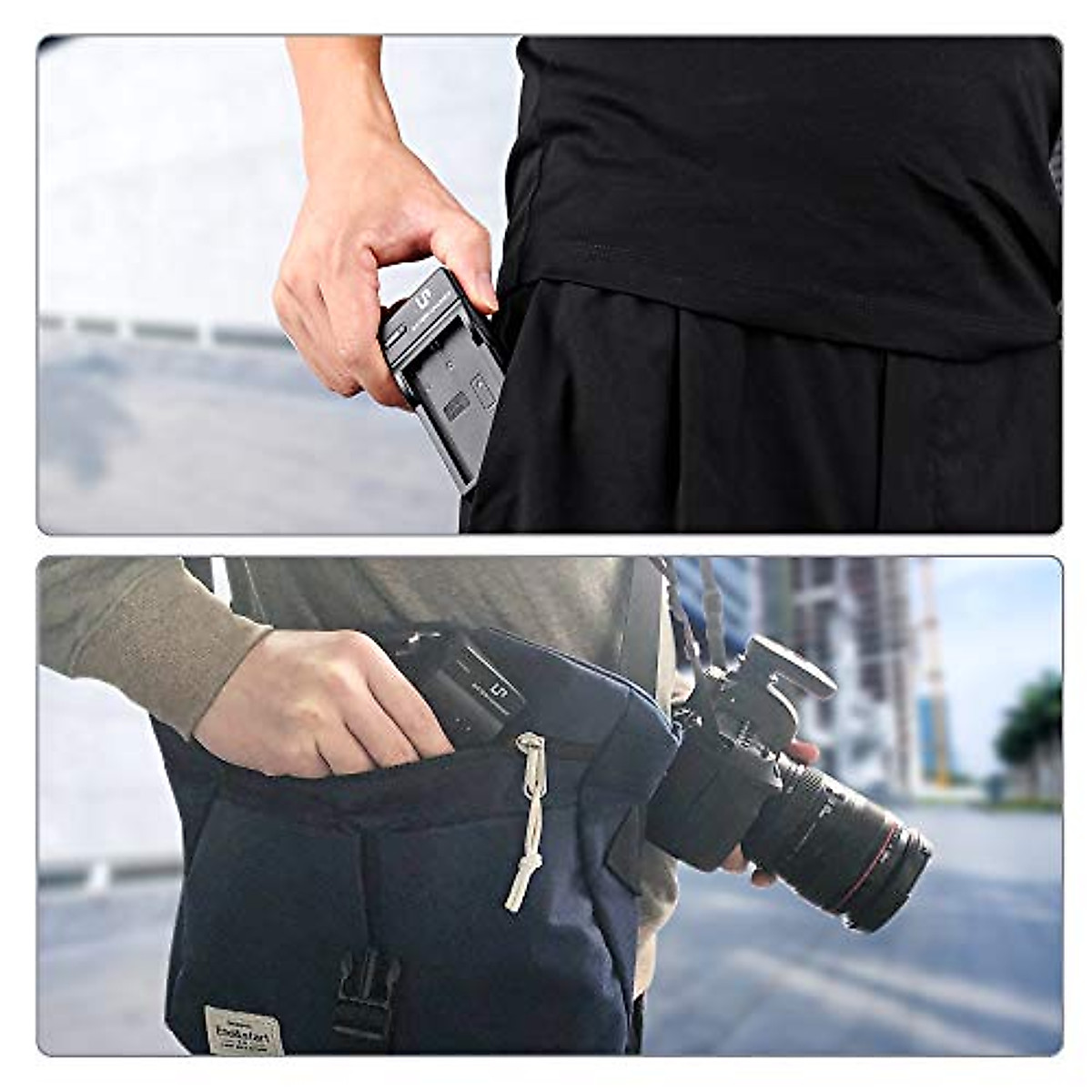 LP-E10 Battery Charger Pack, LP 1-Pack Battery & Charger, Compatible with Canon EOS Rebel T3, T5, T6, T7, T100, 1100D, 1200D, 1300D,1500D,2000D,3000D, 4000D Kiss X50, X70 (Not for T3i T5i T6i T6s T7i)