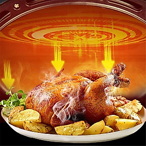 Intelligent Oil Free Air Fryer, Household Smash Pan Full Automatic Large Capacity French Fries Electric Frying