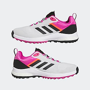 adidas Zoysia Golf Shoes Dash Grey/Core Black/Lucid Fuchsia 8.5 B (M)