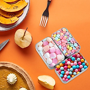 RHBLME 20 Pack Small Tin Box with Lid, 3.74" x 2.36" x 0.9" Metal Tin Box Container Mini Portable Small Storage Container Kit with Lid for Home Storage, DIY Craft Tools Storage