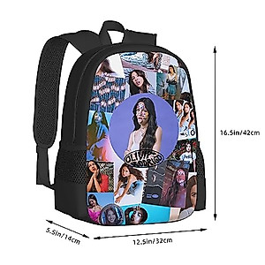 TUNLEY Olivia Singer Rodrigo Backpack Large Capacity Leisure Travel Backpack Book Bag Outgoing Daypack 12.5x5.5x16.5 inch