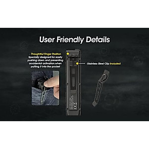 Nitecore EDC27 Every Day Carry Rechargeable Flashlight - 3000 Lumens w/Eco-Sensa USB-C Charging Cable