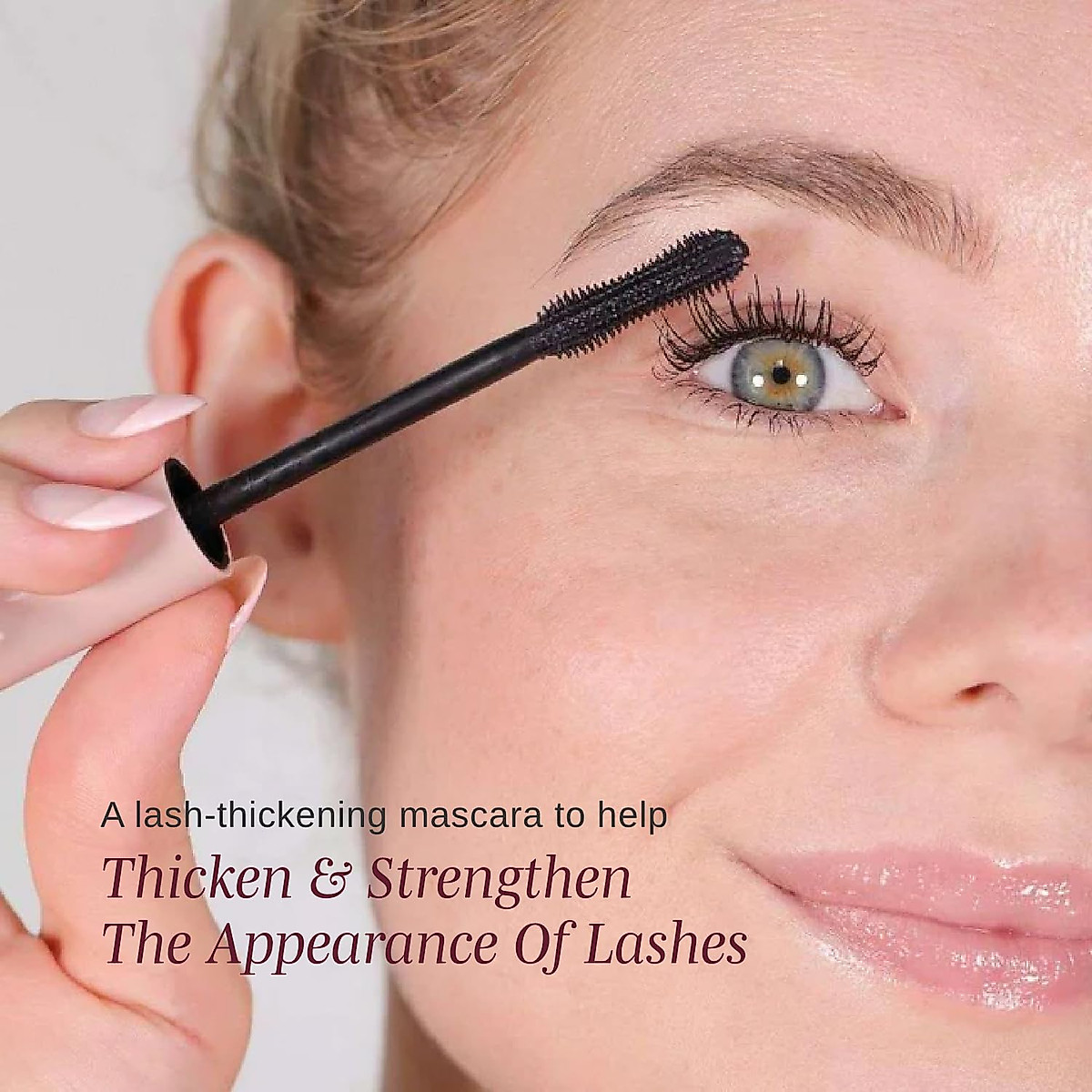 Wander Beauty Upgraded Lashes Thickening Mascara - Lengthening & Thickening Mascara Treatment For Fuller Lashes- Black Mascara With Provitamin B5 & Castor Oil Conditions & Promotes Growth - 0.31 fl oz