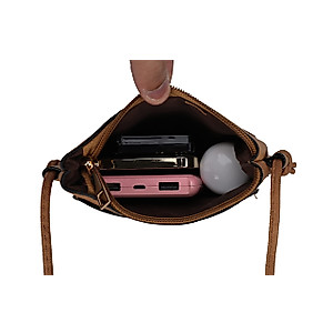 MKF Collection Crossbody Bags for Women Handbag, PU Leather Crossover, Small Shoulder Side Messenger Purse Navy