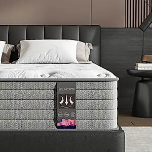 Full Size Mattress 12 inch Colchones Full Memory Foam Mattress Full Mattress in a Box Hybrid Mattress Medium Firm/Fireproof Grade III Anti Pilling/Extra Lumbar Support/Pressure Relief/Certi PUR-US