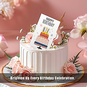 NESCCI Birthday Cards,24 Pcs Blank Cards with Envelopes & Stickers,24 Design,4x6 Inches Happy Birthday Card,Birthday Card for Kids, Family, Friends, and Colleagues