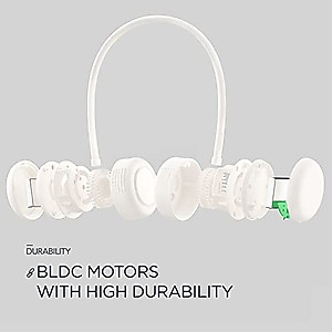 Bladeless Neckband Rechargeable Portable Fan - Rolling Grey