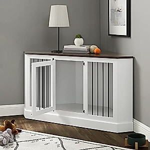 Crosley Winslow Corner Credenza Dog Crate