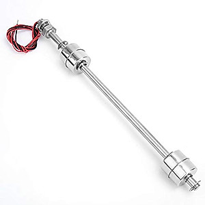 Water Level Sensor - Stainless Steel Double Ball Float Switch Water Level Control Sensor Switch for Pool with Tank(250mm)