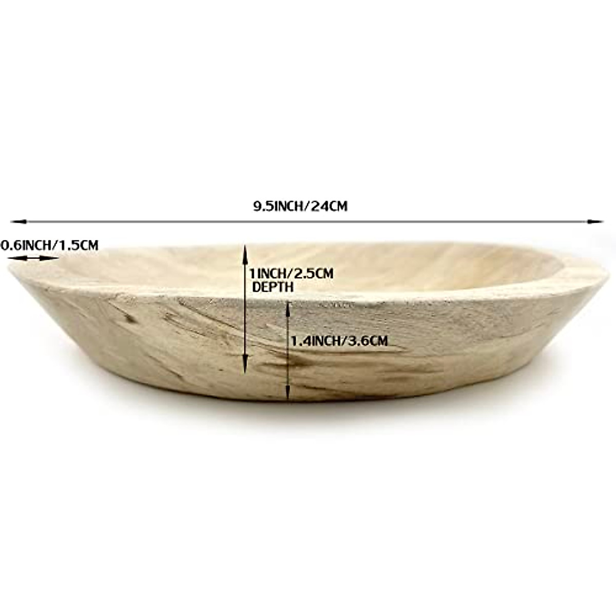 Wooden Fruit Serving Bowl Hand-Carved Root Dough Bowls Creative Living Room Real Wood Candy Bowl