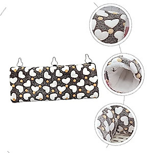 Mipcase Sleeping Accessories Grey Hideaway Chinchilla Squirrel Winter Bed Sugar Ferret Snuggle Hamster Warm Small Tunnel Cage Pet Animals African Hammock Cockatoos with Guinea Pig Nest