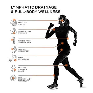 LifePro Vibration Plate Exercise Machine - Whole Body Workout Vibration Fitness Platform w/ Loop Bands - Home Training Equipment for Weight Loss & Toning (Black) (Renewed)