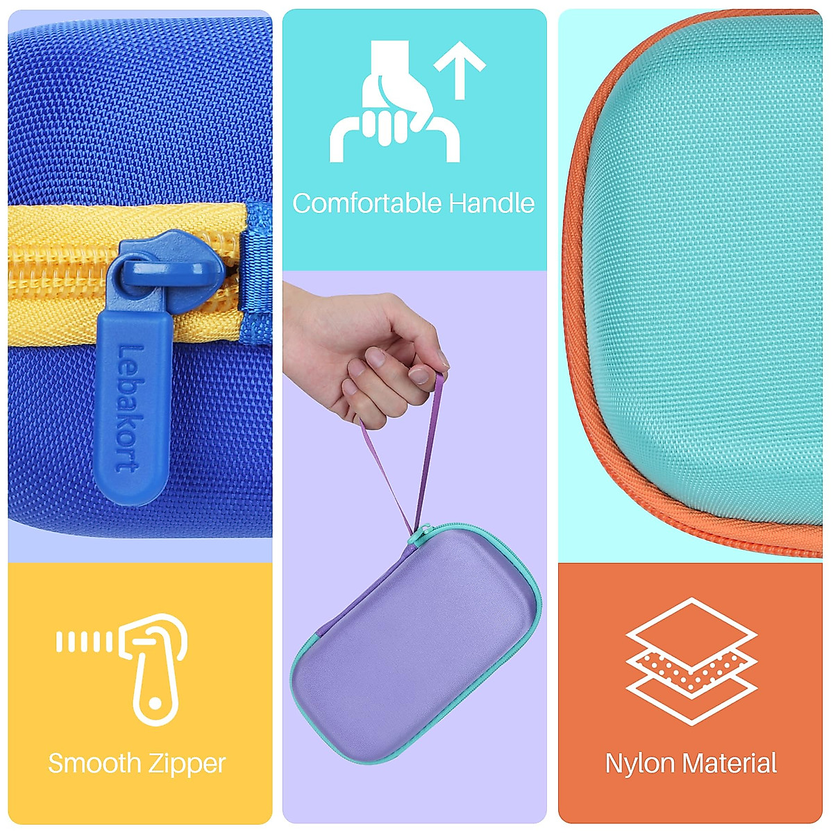 Lebakort Storage Case Compatible with 3Doodler Start+ Essentials/Start Essentials 3D Printing Pen Set (Teal Case)