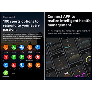 HANDA Smart Watch for Men Women,Fitness Tracker with 100 Sport Modes,Blood Oxygen Heart Rate Sleep Monitor,10 Day-Battery Life,Bluetooth Call IP67 Waterproof Activity Tracker for Android & iOS (Blue)