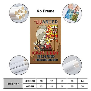 Anime Posters The Owl House Poster Game Cartoon Cool Poster Children's Bedroom Decor Canvas Wall Art Prints for Wall Decor Room Decor Bedroom Decor Gifts 16x24inch(40x60cm) Unframe-style